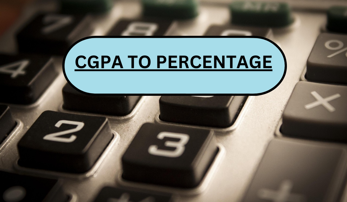 CGPA TO PERCENTAGE